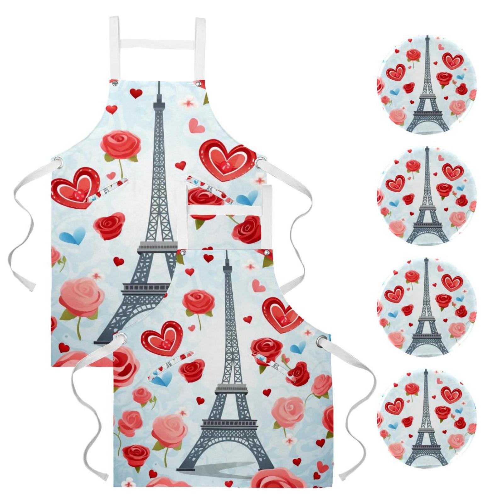 2 Pack Waterproof Button Pin with Pockets and Badge Set Server Waitress ...