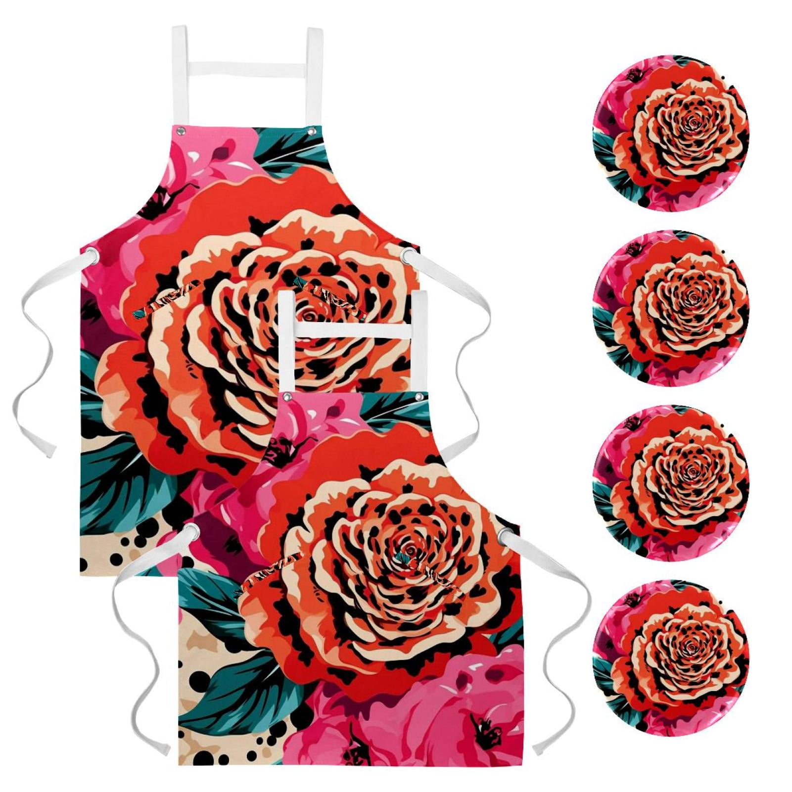 2 Pack Waterproof Button Sets with Pockets and Badge **Art Apron, Badge ...
