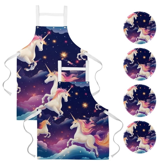 2 Pack Waterproof Chef Apron with Pockets and Badge – Includes Button ...