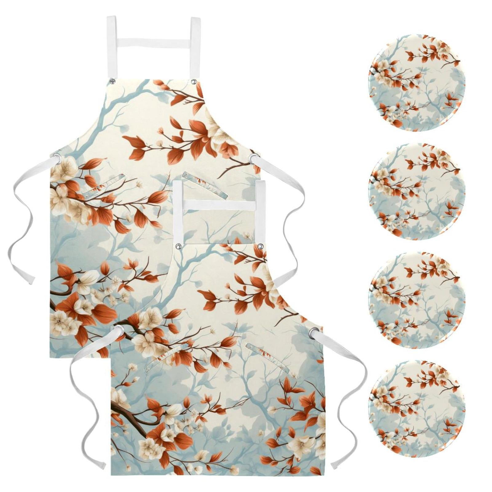 2 Pack Waterproof Chef Apron with Pockets and Badge – Includes Button ...