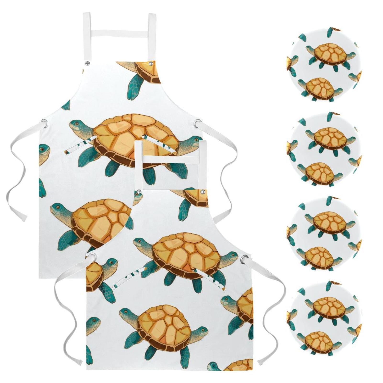 2 Pack Waterproof Chef Apron with Pockets and Badge Pins - Walmart.com