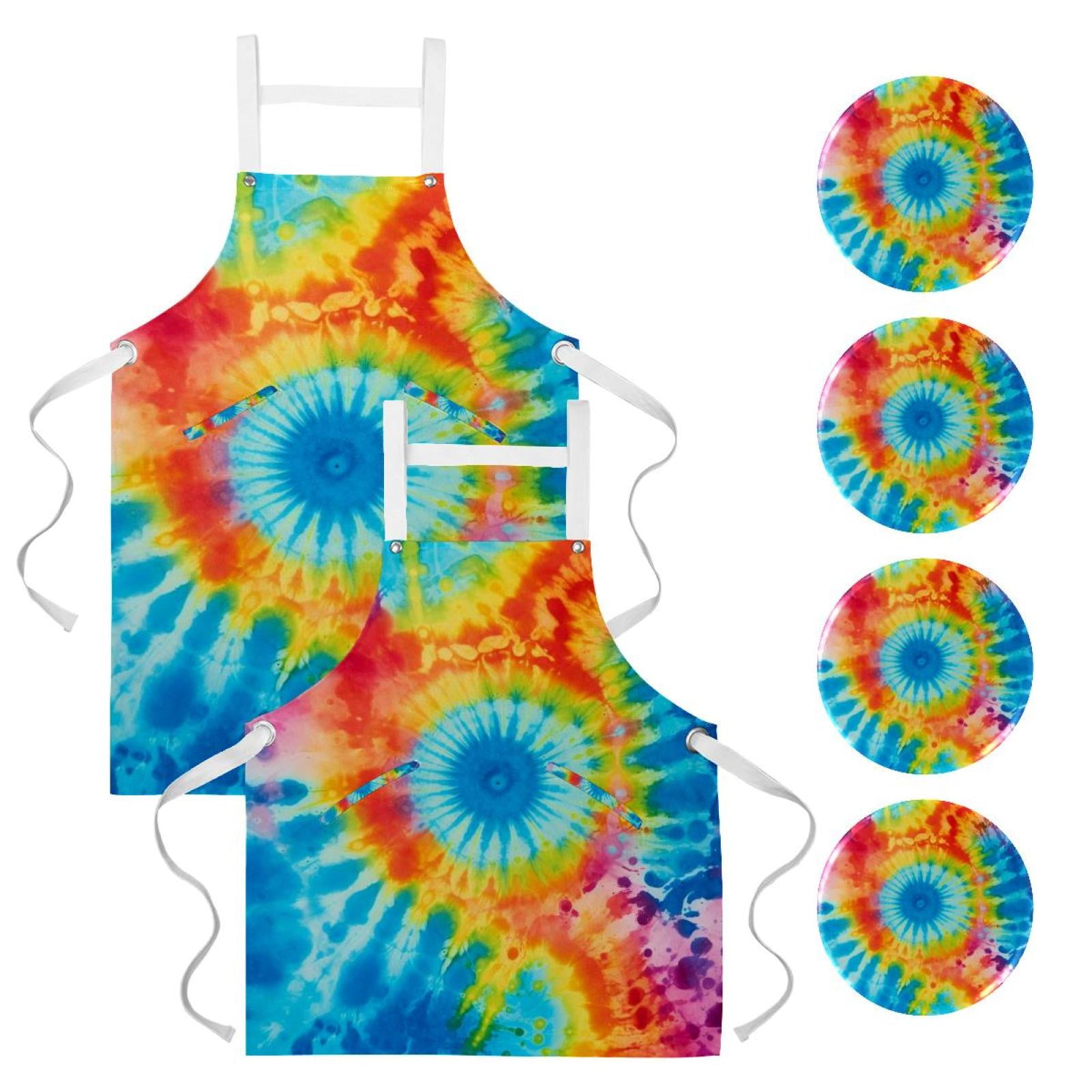 2 Pack Waterproof Chef Apron with Pockets and Badge Set - Cooking Apron ...