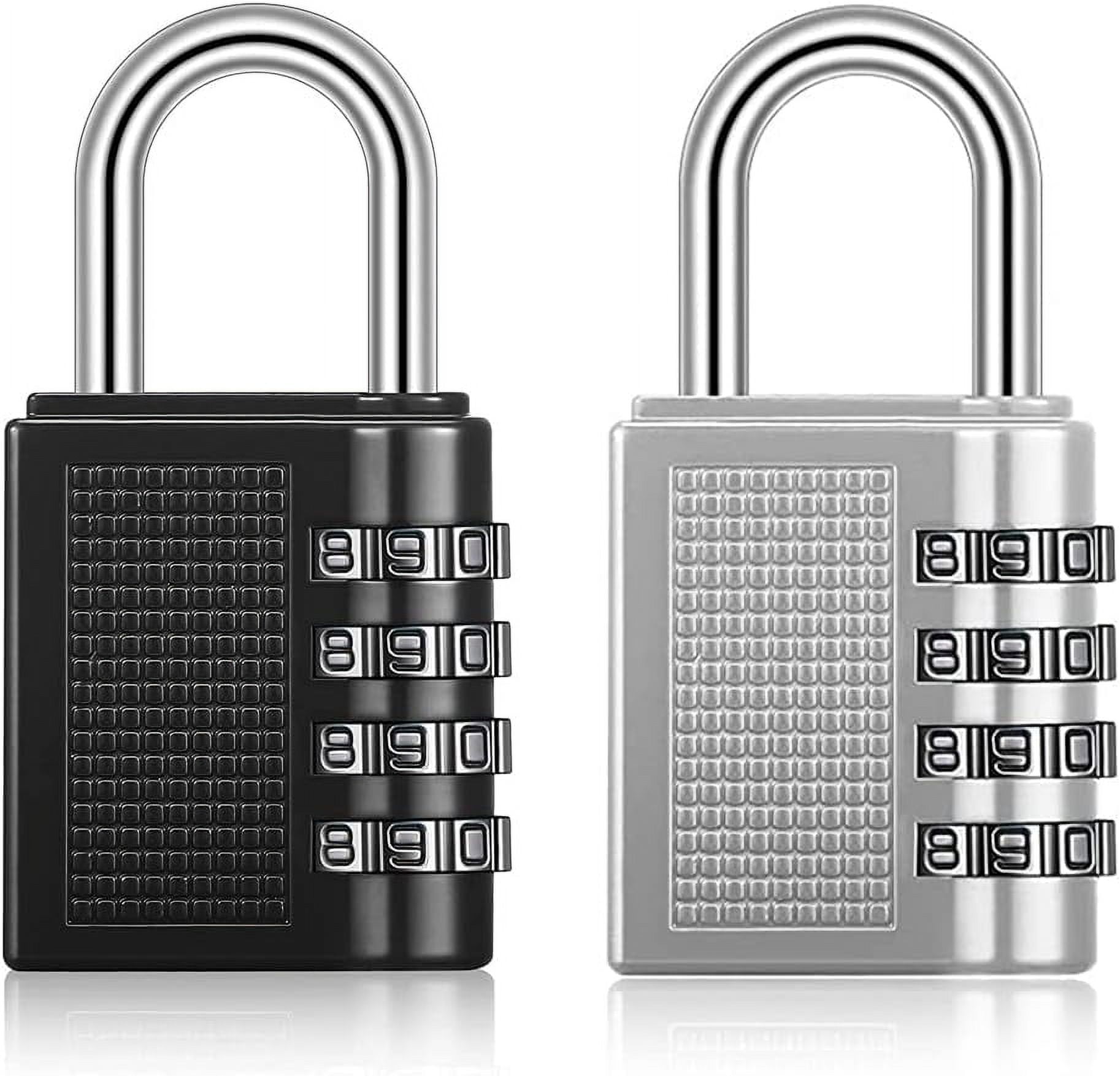 2 Pack Waterproof Combination Padlock With Code For 4-Digit Locker For ...