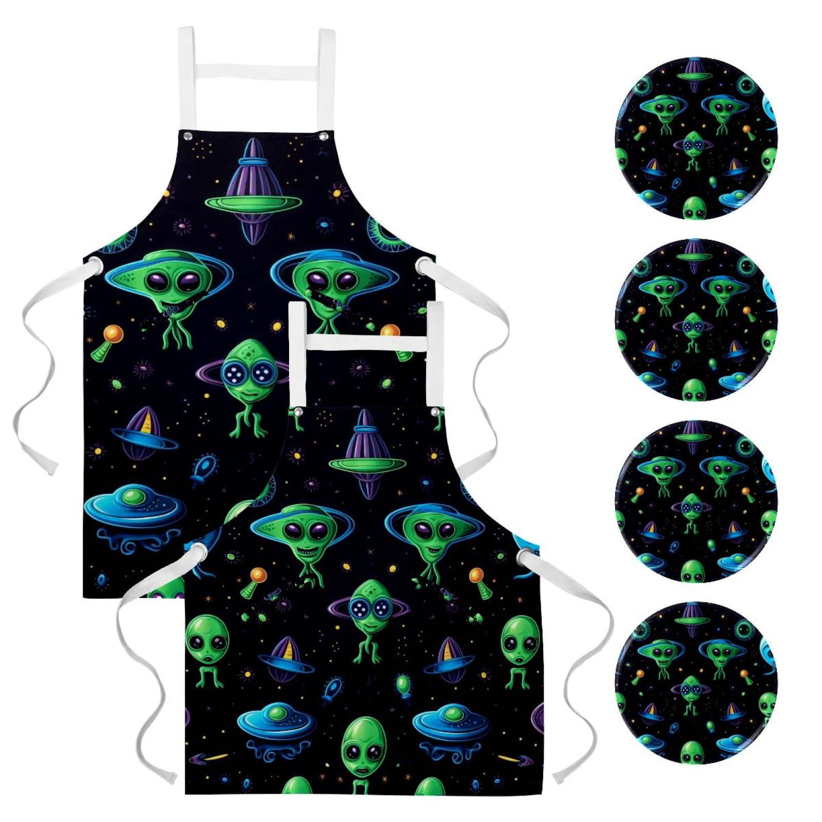 2 Pack Waterproof Cooking Apron with Pockets and Badge - Photo Buttons ...