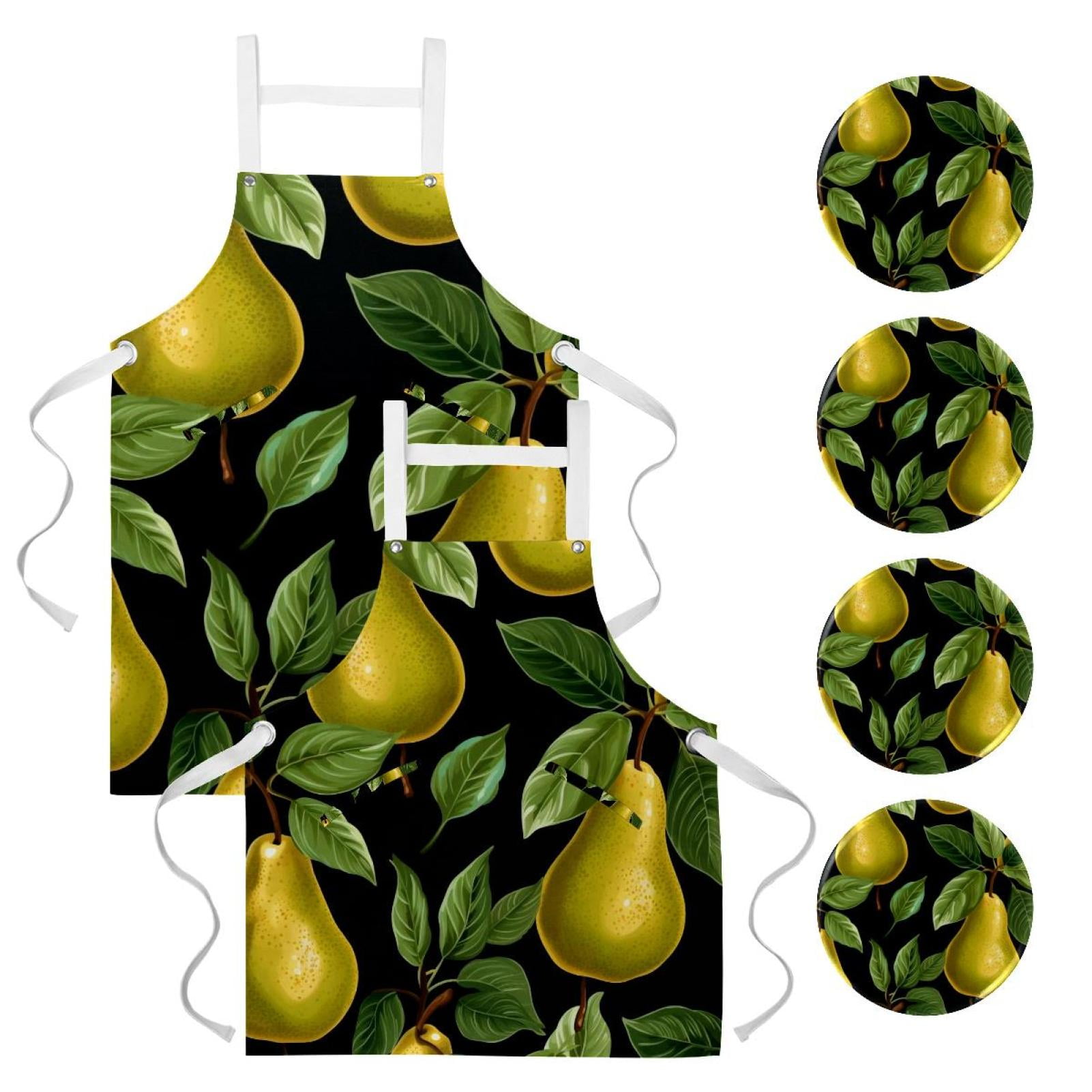 2 Pack Waterproof Cooking Apron with Pockets and Badge - Photo Buttons ...