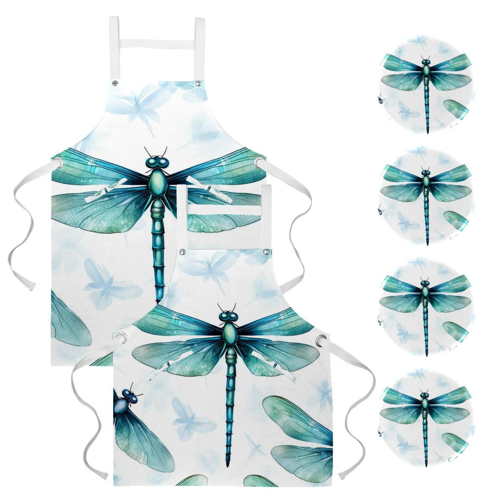 2 Pack Waterproof Cooking Apron with Pockets and Badge - Photo Buttons ...