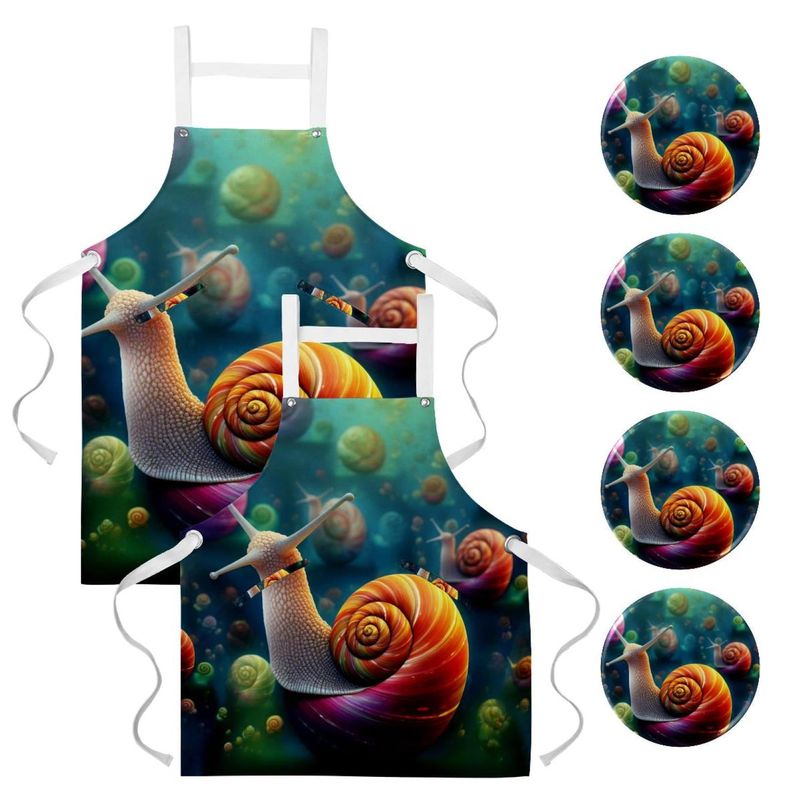 2 Pack Waterproof Cooking Apron with Pockets and Badge - Photo Buttons ...