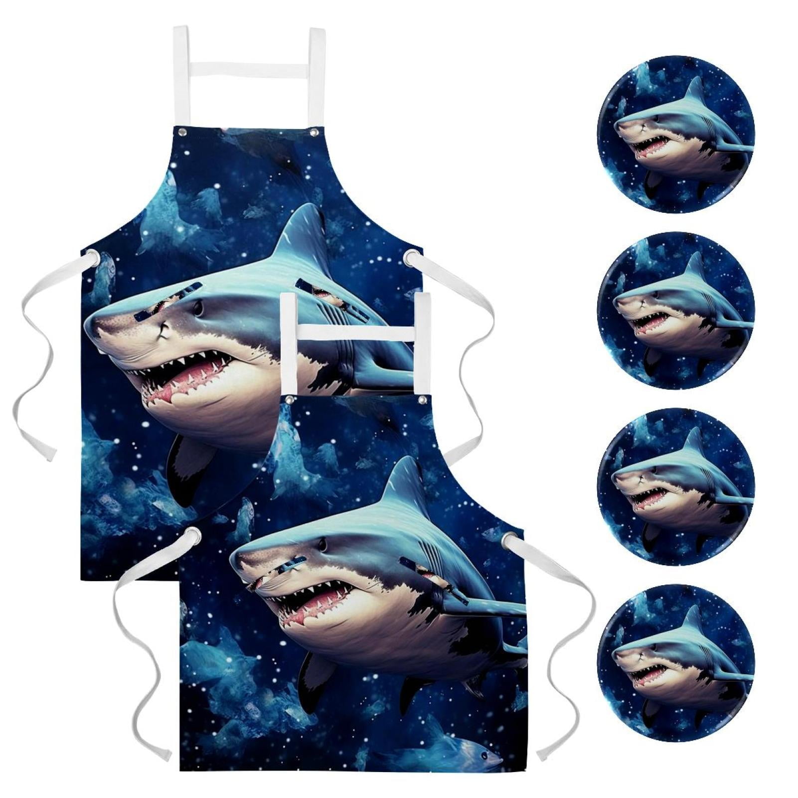 2 Pack Waterproof Cooking Apron with Pockets and Badge - Photo Buttons ...