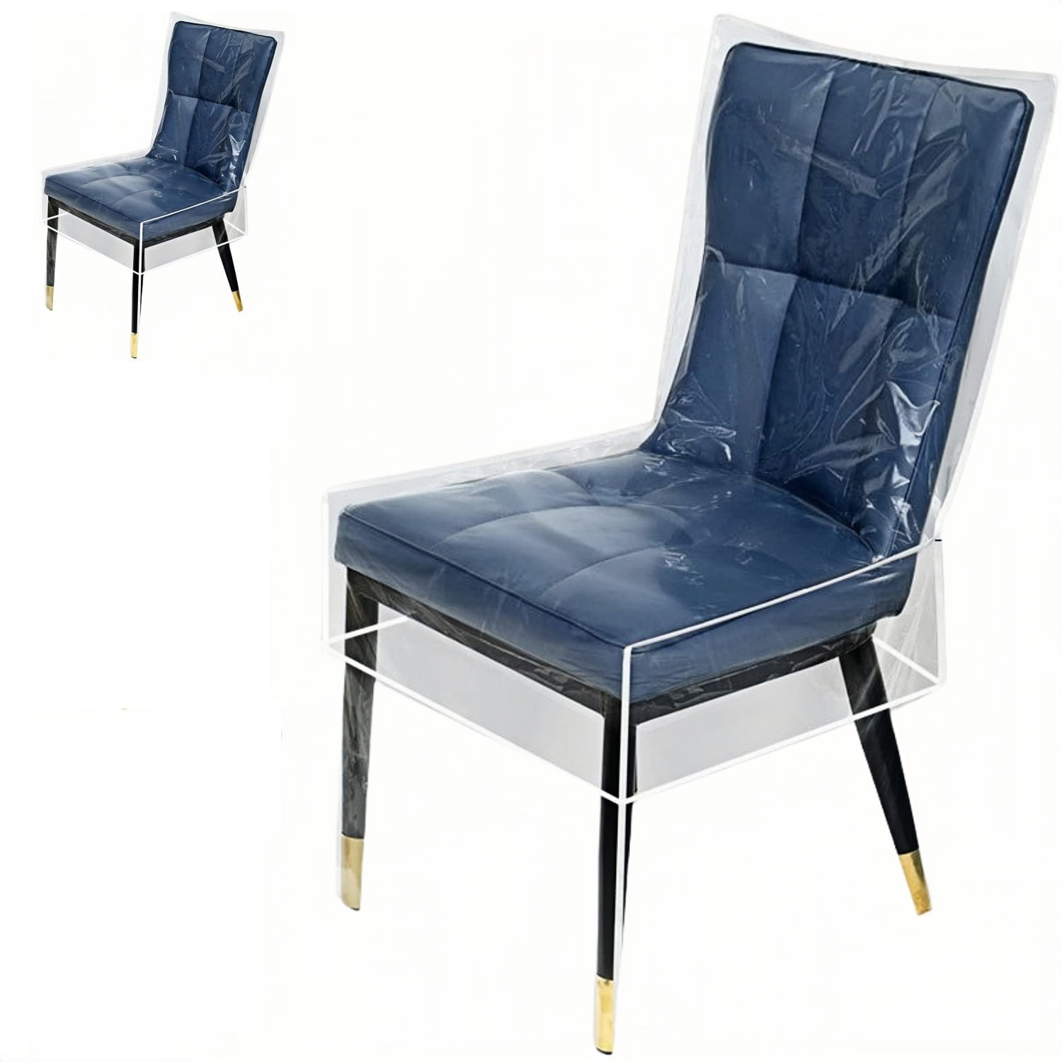 2 Pack Waterproof Dining Chair Covers - Heavy Duty PVC Chair Covers for ...