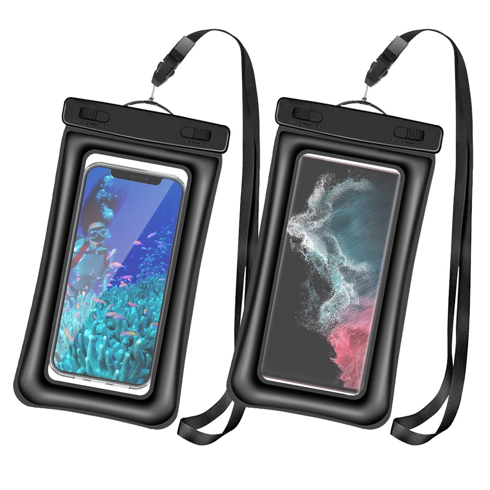 2 Pack Waterproof Floating Phone Pouch Cellphone Dry Bag Underwater ...
