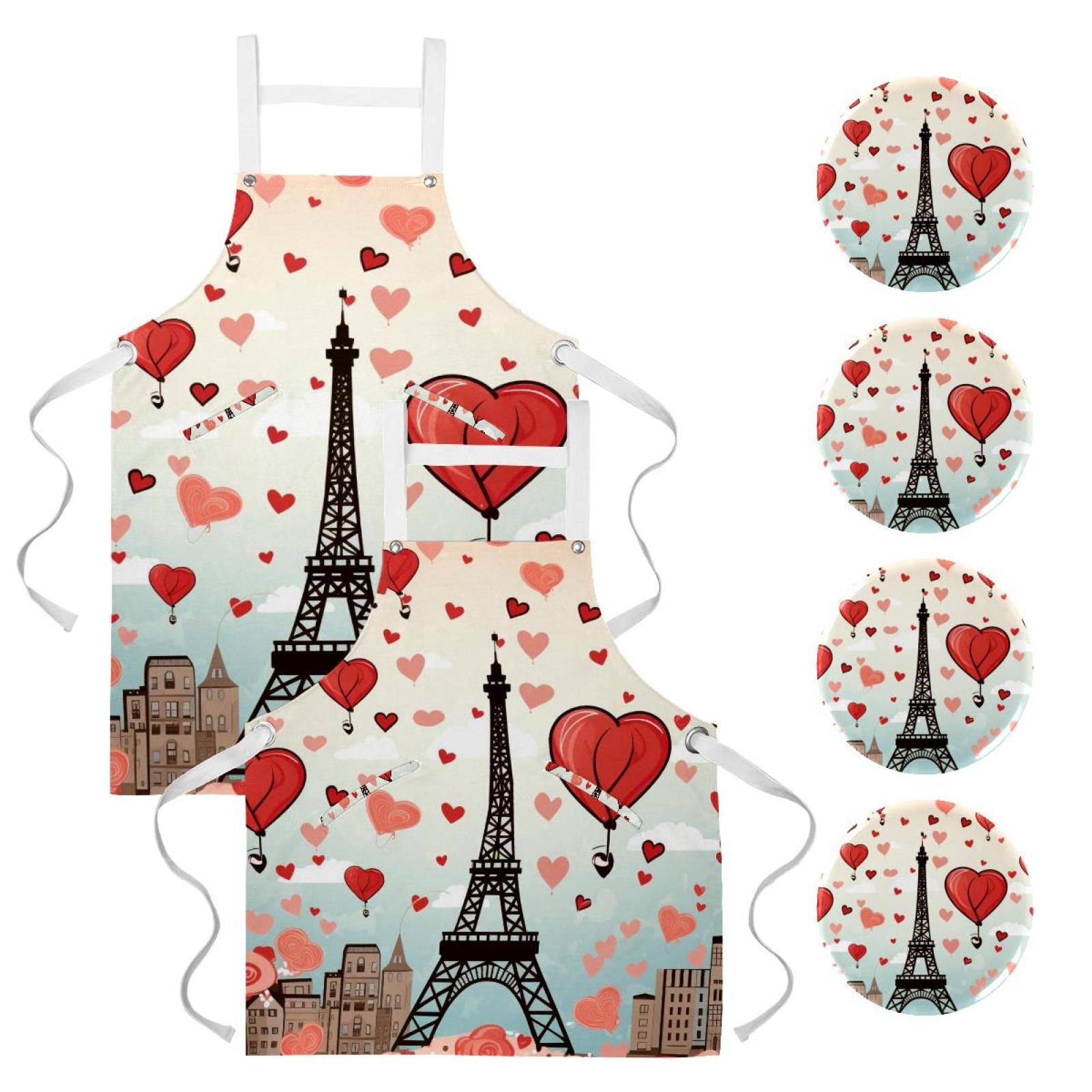 2 Pack Waterproof Pin Set with Pockets and Badge - Server Apron, Button ...