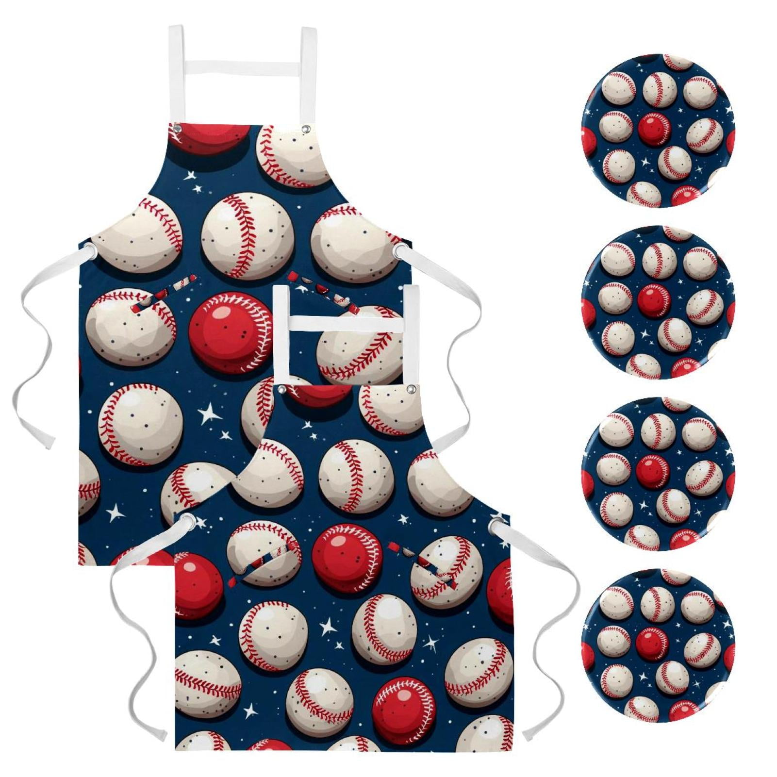 2 Pack Waterproof Pin Set with Pockets and Badge - Server Apron, Button ...