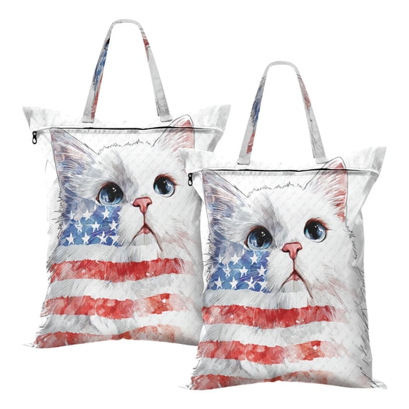 2-Pack Waterproof Travel Laundry Bag Lightweight Polyester Duffle with ...