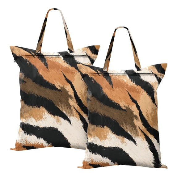 2-Pack Waterproof Travel Laundry Bag Lightweight Polyester Duffle with ...