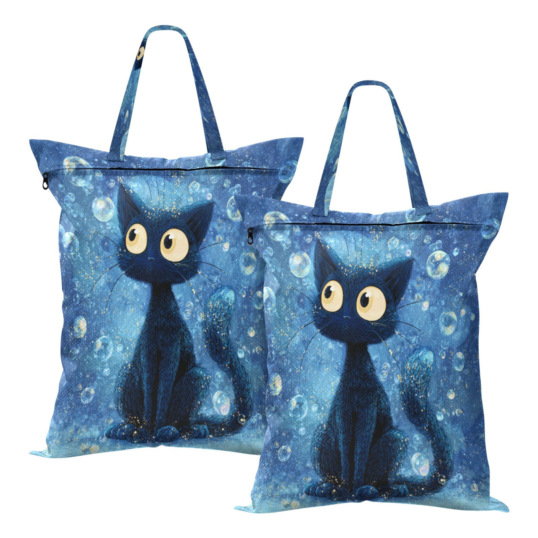 2-Pack Waterproof Travel Laundry Bag Lightweight Polyester Duffle with ...