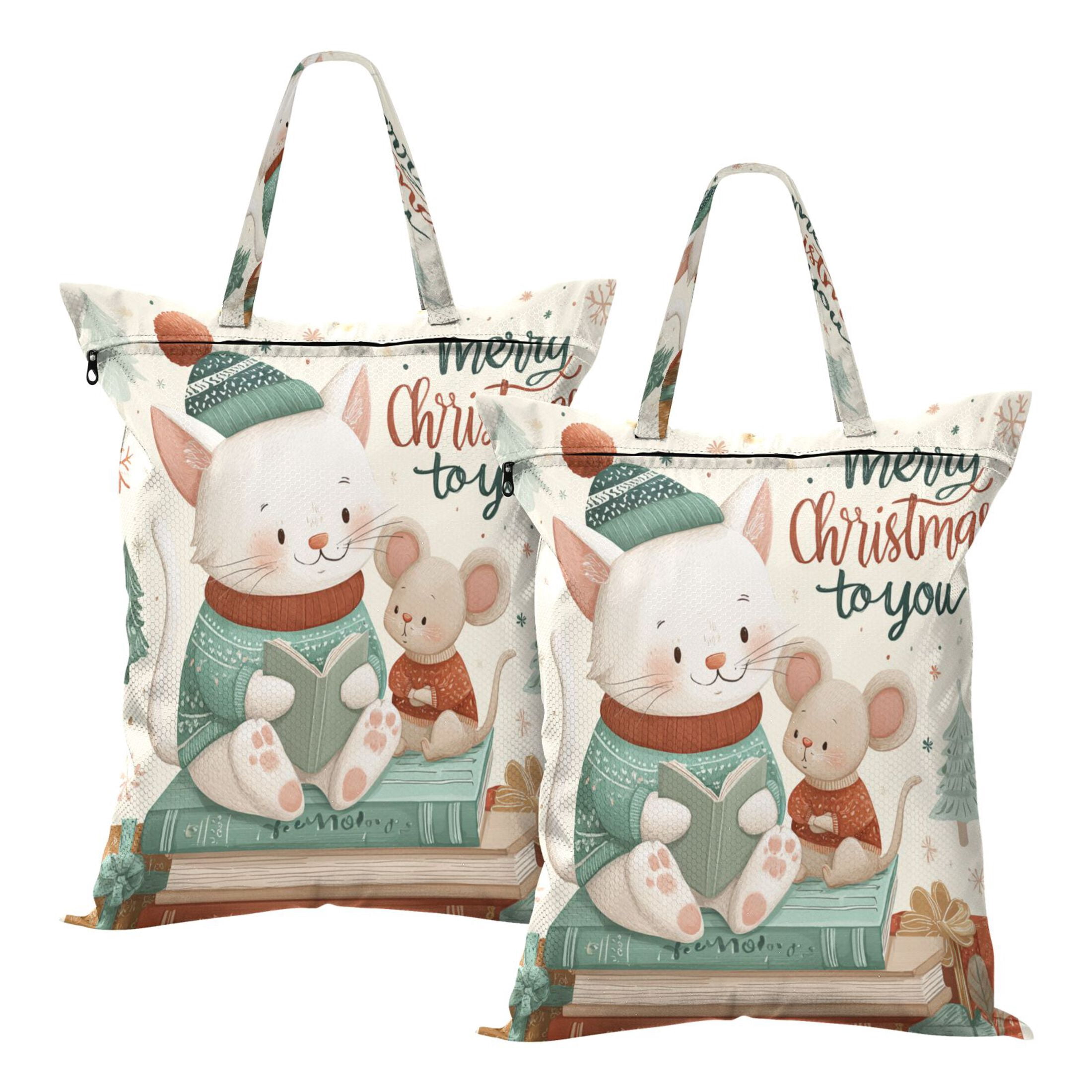 2-Pack Waterproof Travel Laundry Bag Lightweight Polyester Duffle with ...