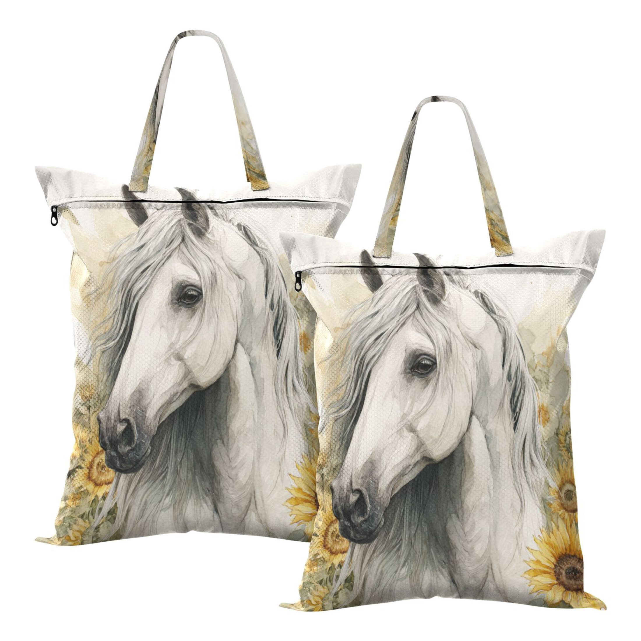 2-Pack Waterproof Travel Laundry Bag Lightweight Polyester Duffle with ...