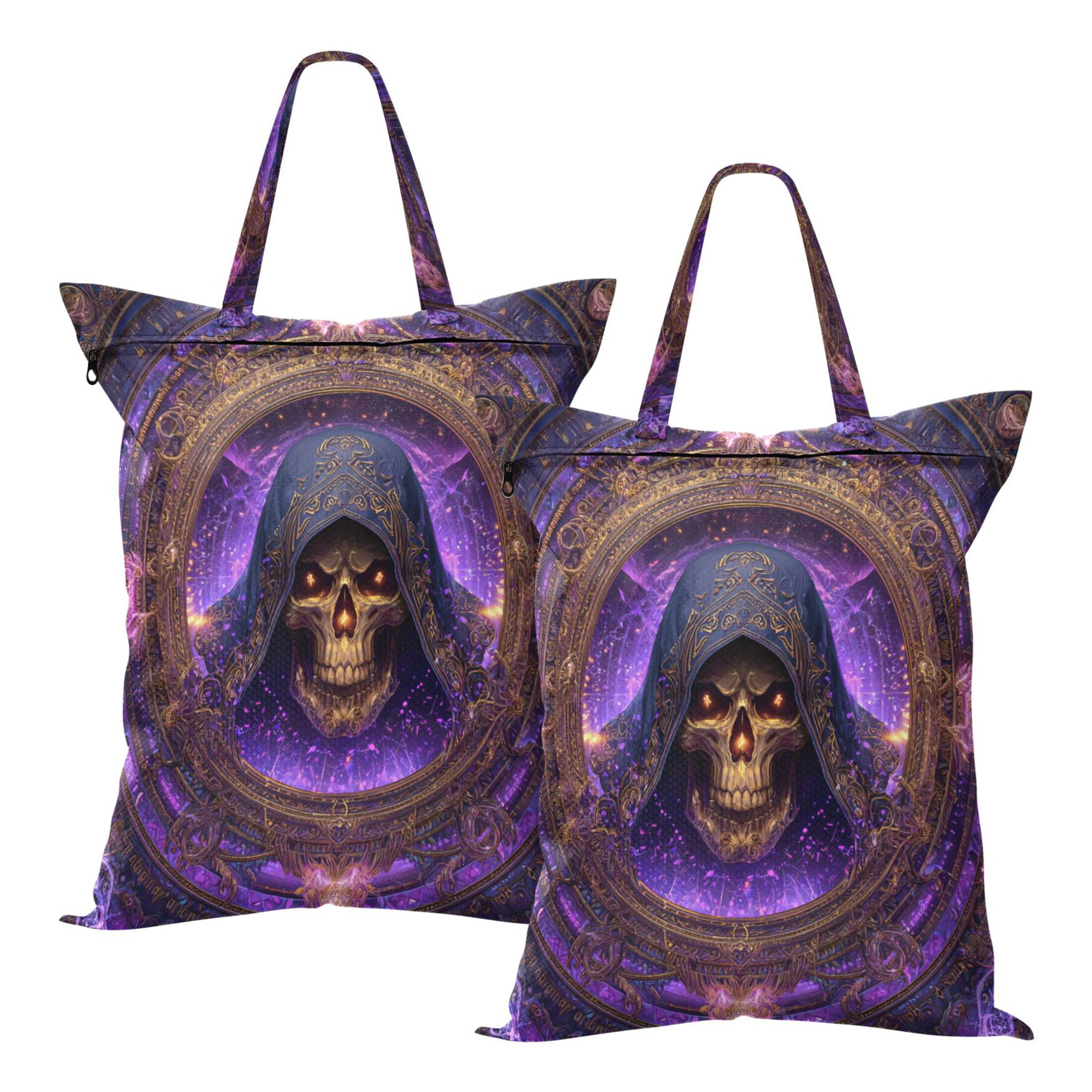 2-Pack Waterproof Travel Laundry Bag Lightweight Polyester Duffle with ...