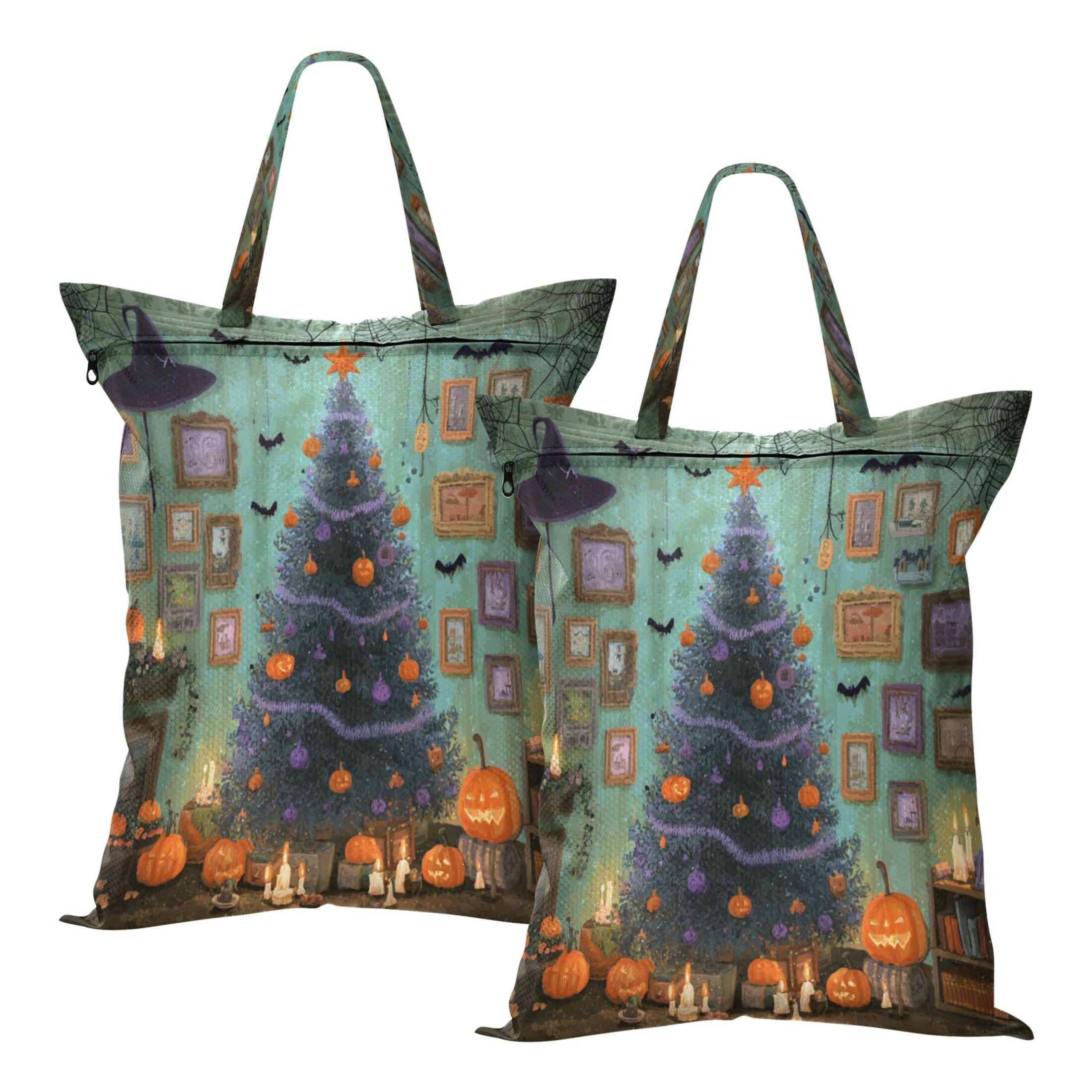 2-Pack Waterproof Travel Laundry Bag Lightweight Polyester Duffle with ...