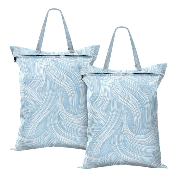 2-Pack Waterproof Travel Laundry Bag Lightweight Polyester Duffle with ...