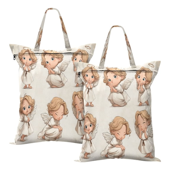 2-Pack Waterproof Travel Laundry Bag Lightweight Polyester Duffle with ...