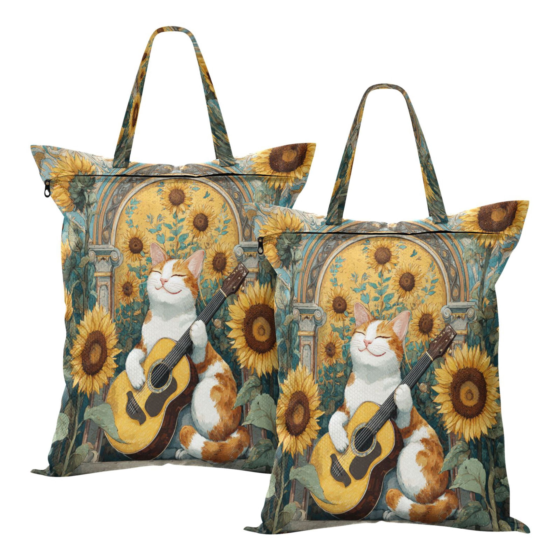 2-Pack Waterproof Travel Laundry Bag Lightweight Polyester Duffle with ...