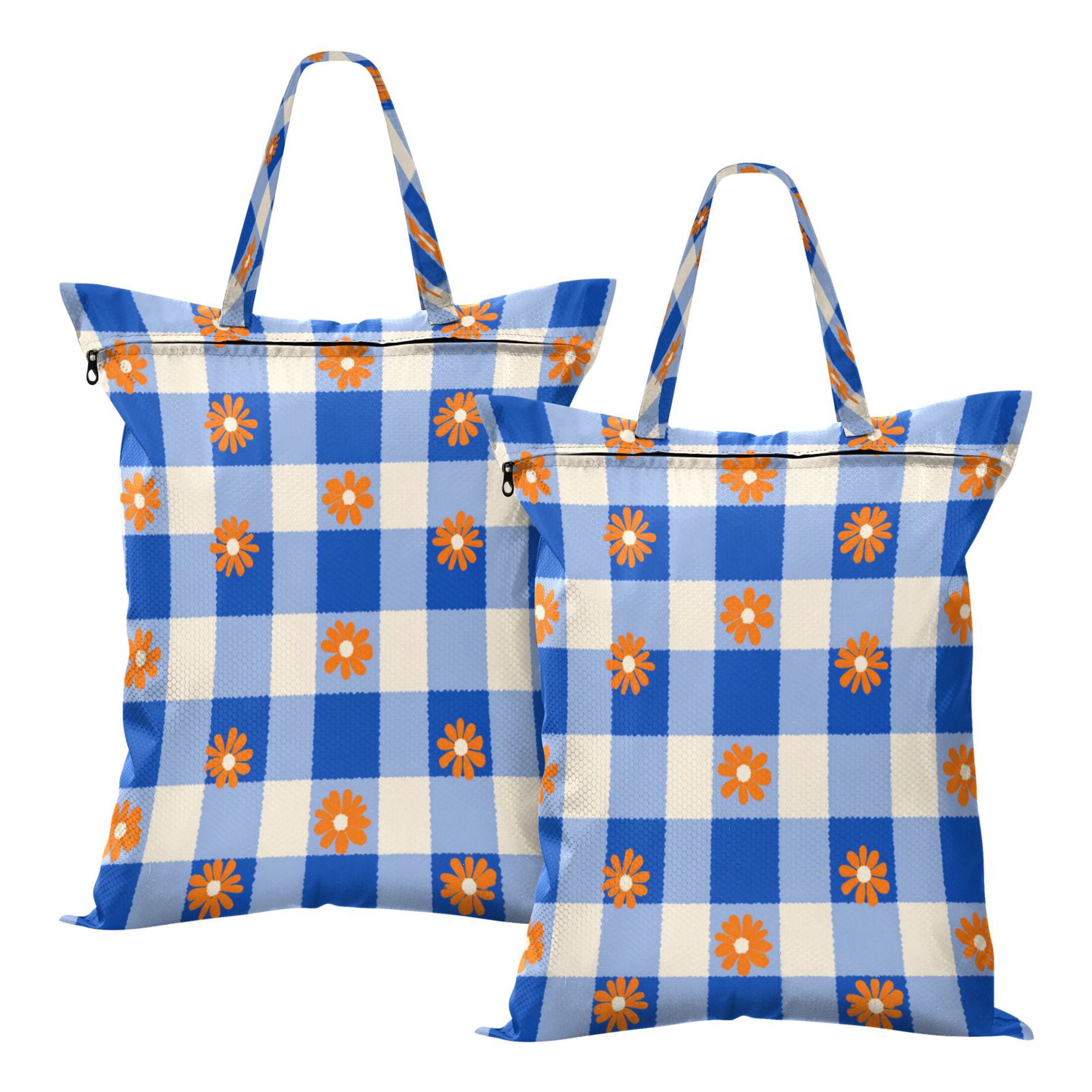 2-Pack Waterproof Travel Laundry Bag Lightweight Polyester Duffle with ...