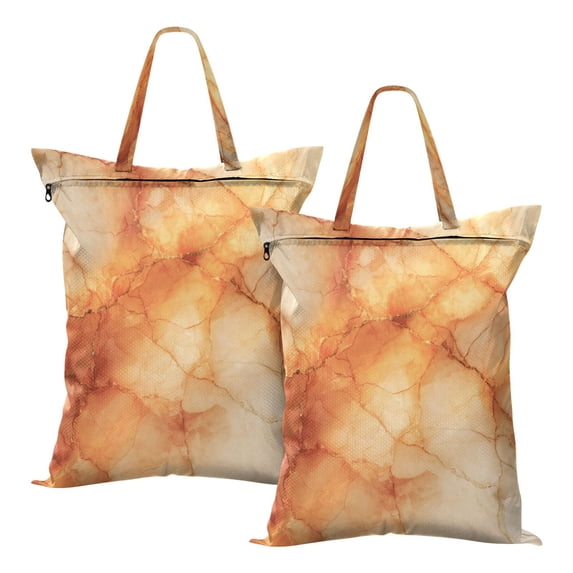 2-Pack Waterproof Travel Laundry Bag Lightweight Polyester Duffle with ...