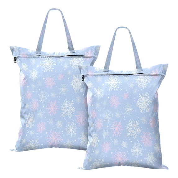 2-Pack Waterproof Travel Laundry Bag Lightweight Polyester Duffle with ...