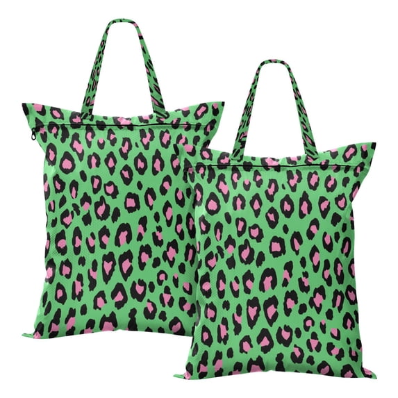 2-Pack Waterproof Travel Laundry Bag Lightweight Polyester Duffle with ...