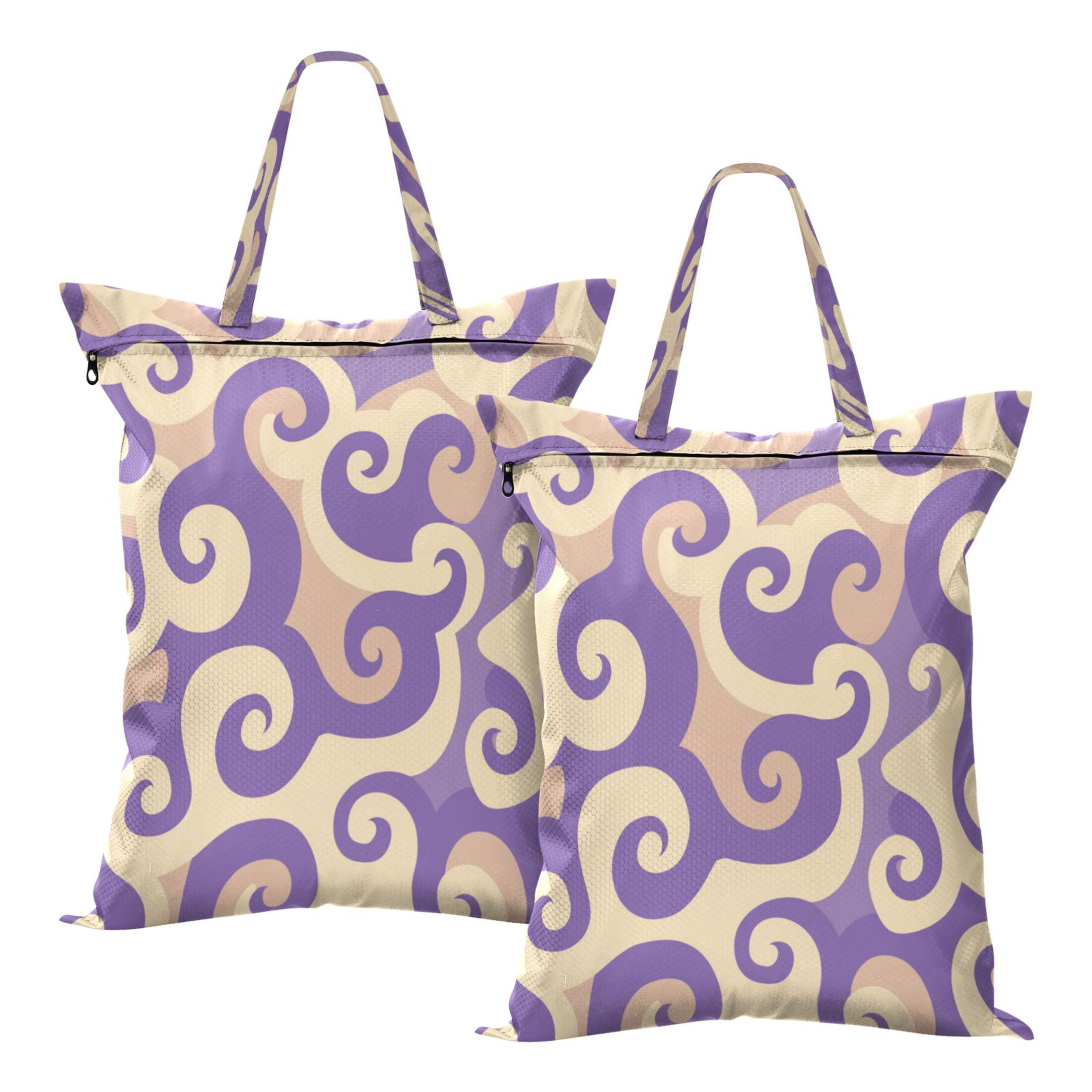 2-Pack Waterproof Travel Laundry Bag Lightweight Polyester Duffle with ...