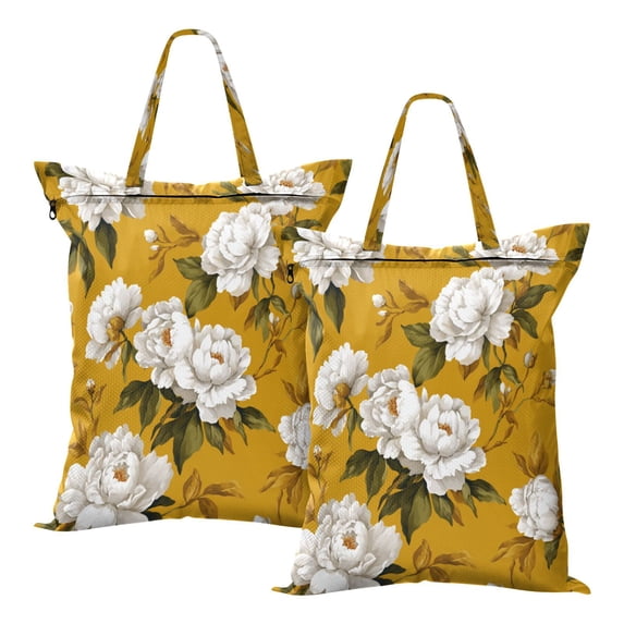 2-Pack Waterproof Travel Laundry Bag Lightweight Polyester Duffle with ...