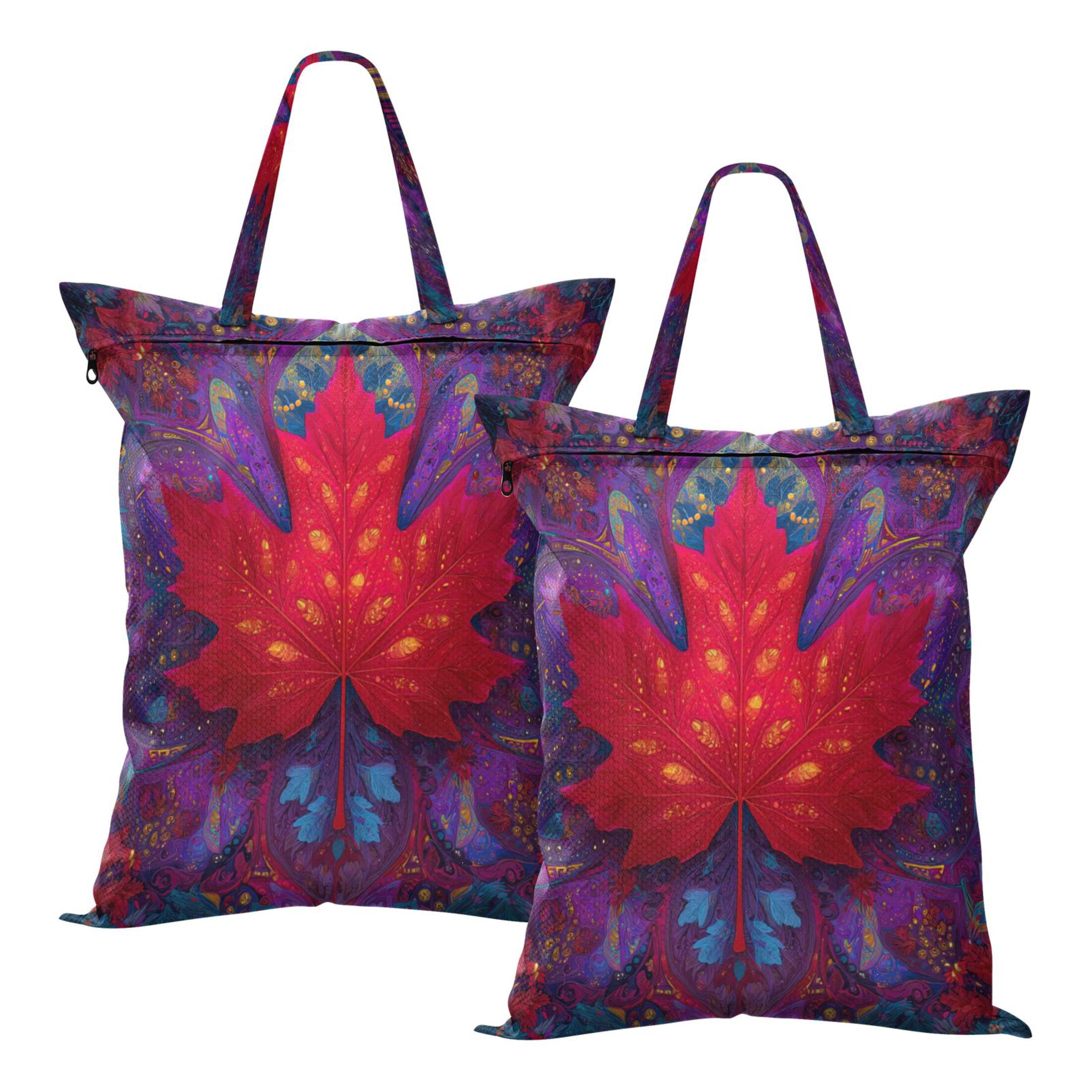 2-Pack Waterproof Travel Laundry Bag Lightweight Polyester Duffle with ...