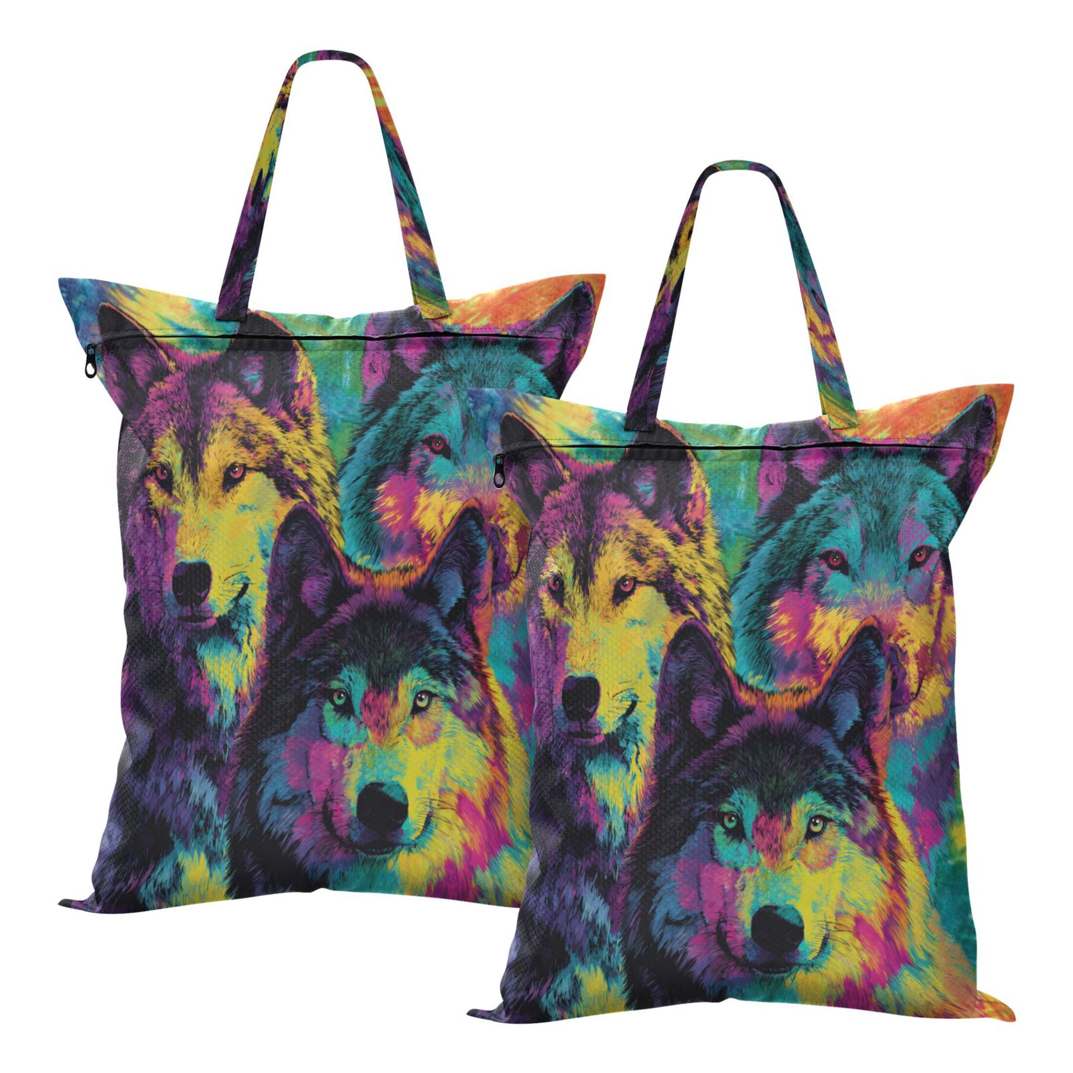 2-Pack Waterproof Travel Laundry Bag Lightweight Polyester Duffle with ...