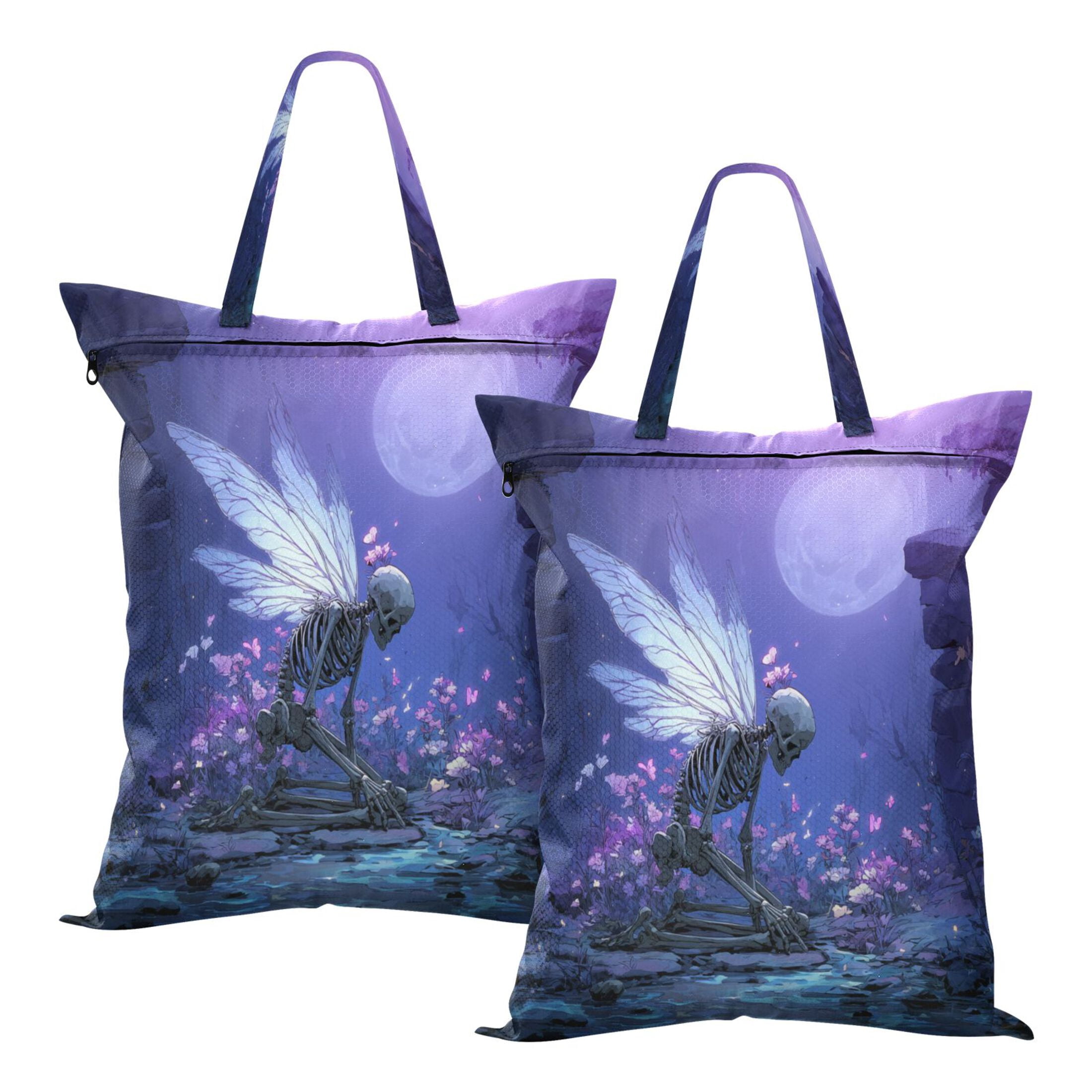 2-Pack Waterproof Travel Laundry Bag Lightweight Polyester Duffle with ...