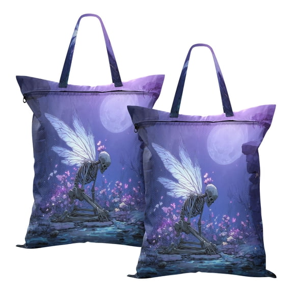 2-Pack Waterproof Travel Laundry Bag Lightweight Polyester Duffle with ...