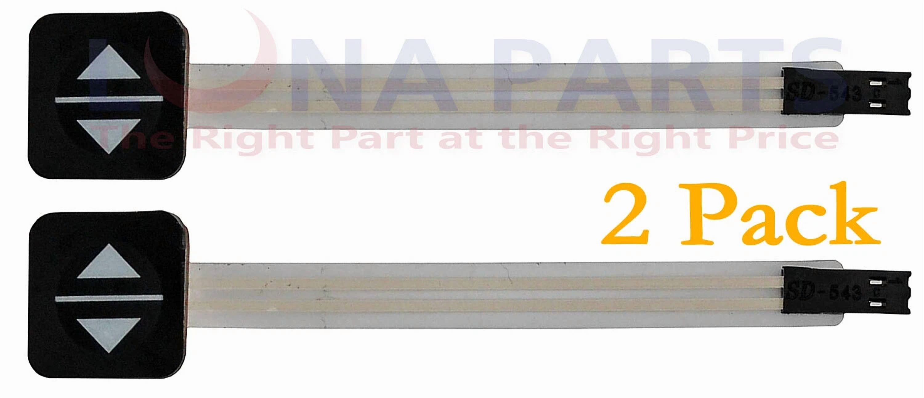 2 Pack Wb24X10115 Range Hood Switch Membrane Blk Ps953533 Ap3203483 ...