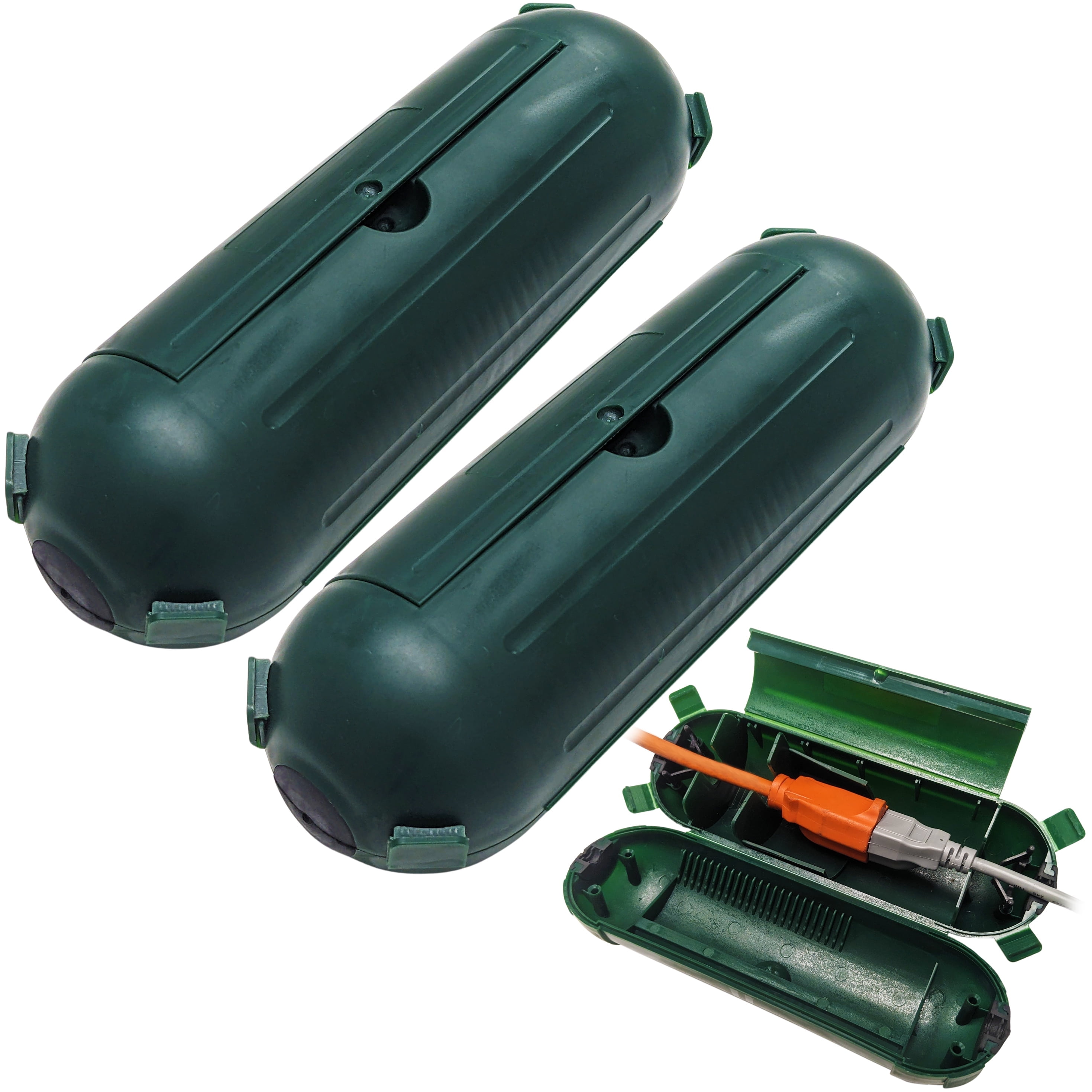 2 Pack Weatherproof Electrical Extension Cord Cover, Splashproof ...