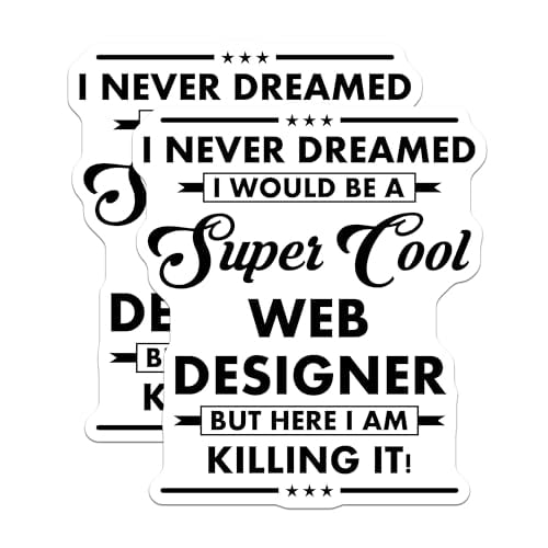 (2 Pack) Web Designer Magnets - Funny Work Magnet - Inspirational ...