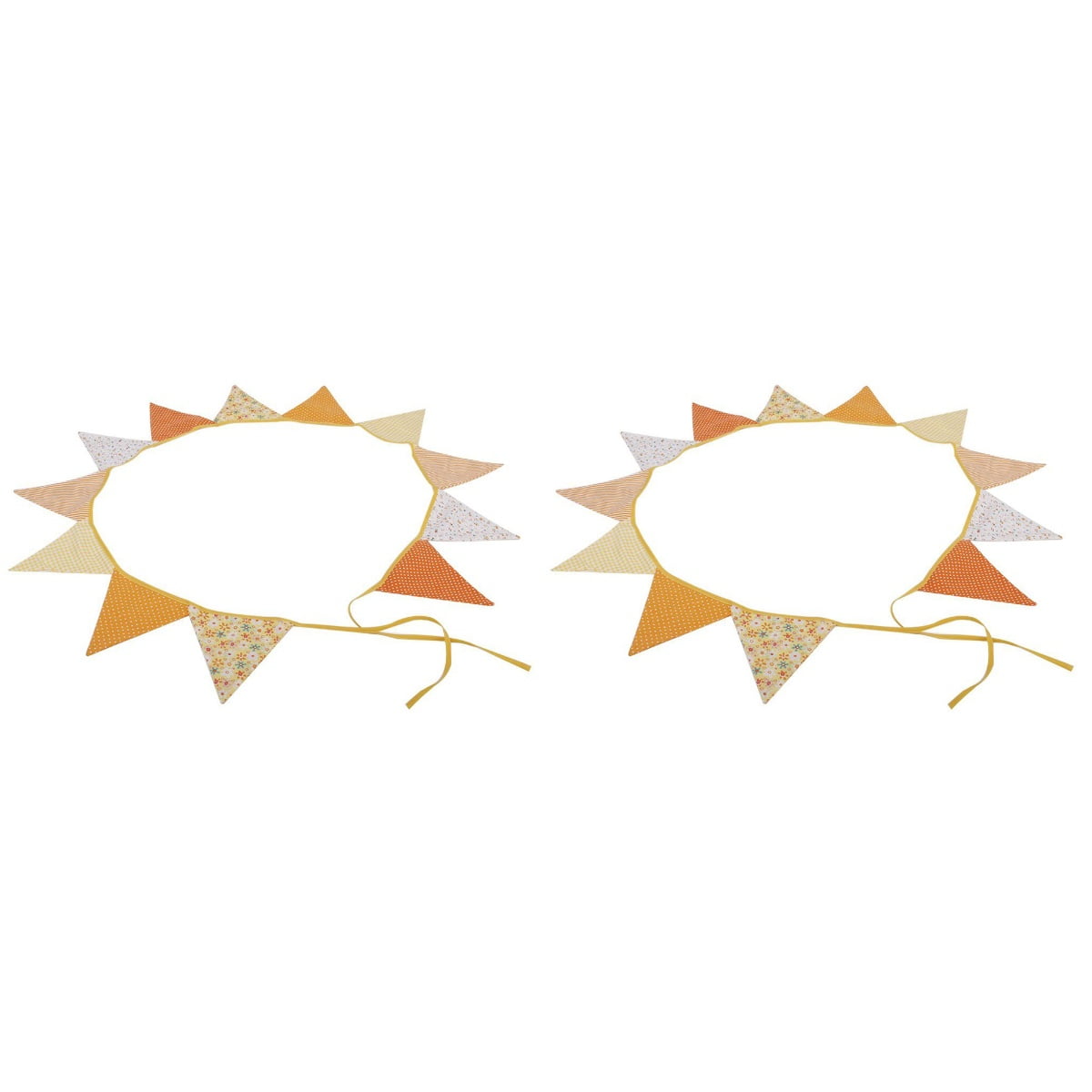 2 Pack Wedding Banner Triangle Bunting Triangular Party Lantern Baby ...
