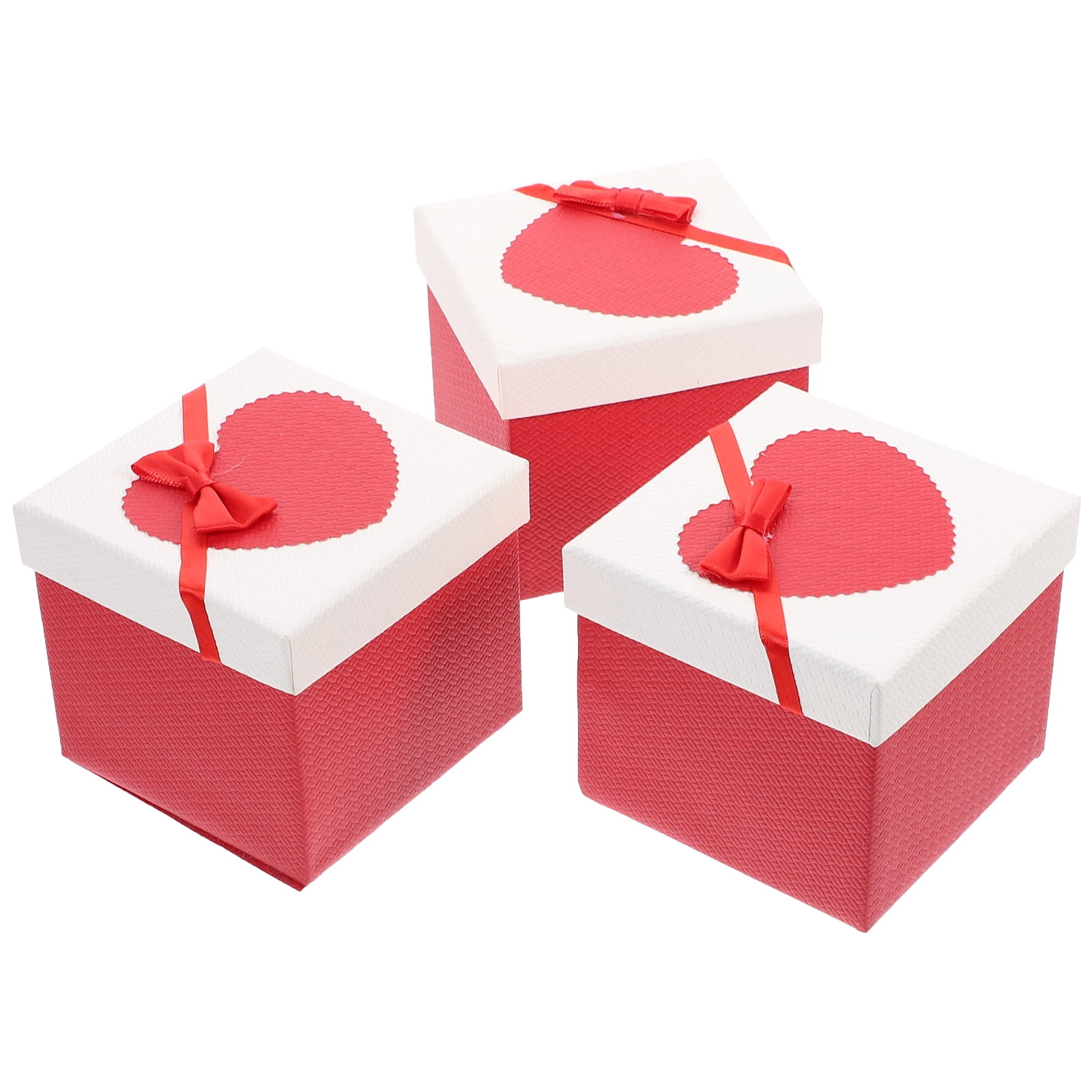 COSMOBETTY Red Small Boxes Paper Storage Packaging 6Pcs 3.9In - Walmart.com