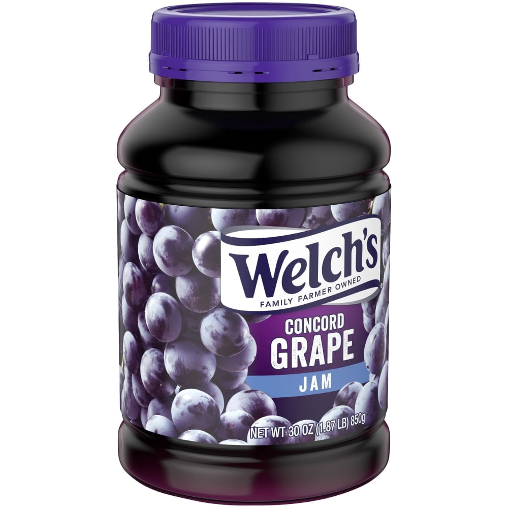 ( 2 Pack )Welch's Concord Grape Jam, 30 Oz Jar - Walmart.com