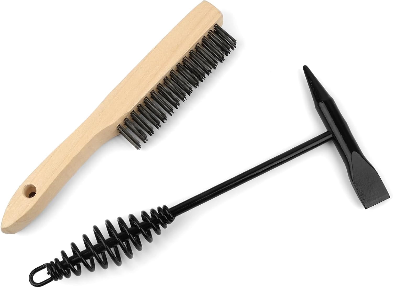 2 Pack Welding Chipping Hammer and Wire Brush Set – 11" Hammer with ...