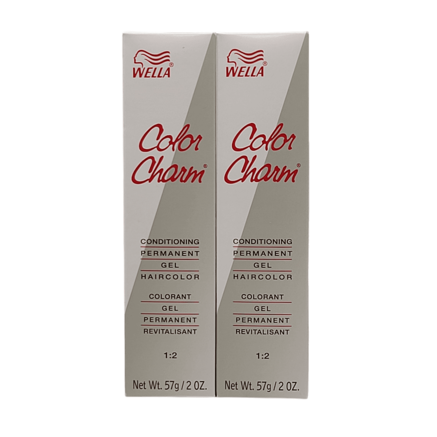 2 Pack Wella Color Charm Permanent Gel Hair Color 257/4G Dark Golden ...