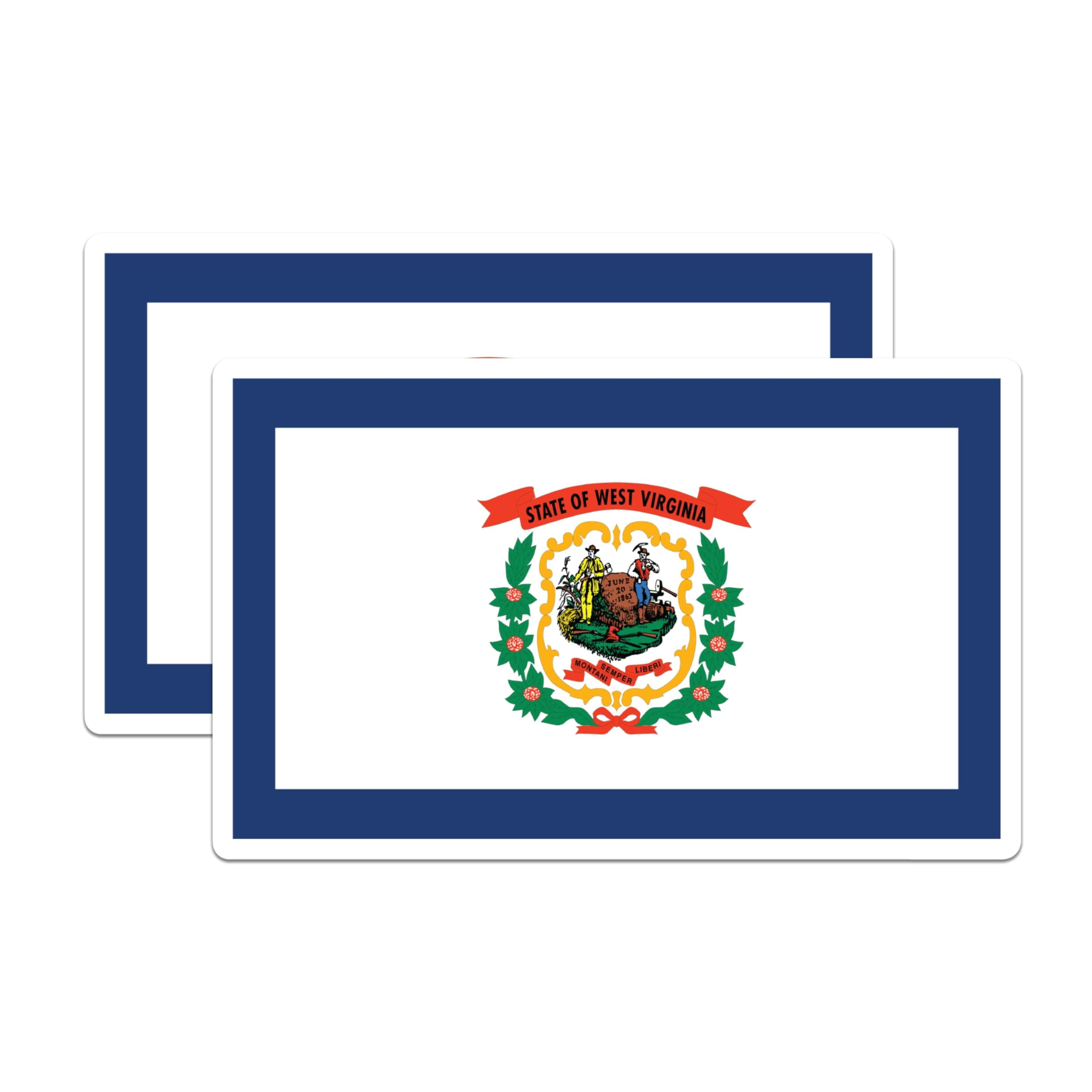(2 Pack) West Virginia State Flag Magnets - WV State Flag Magnet ...