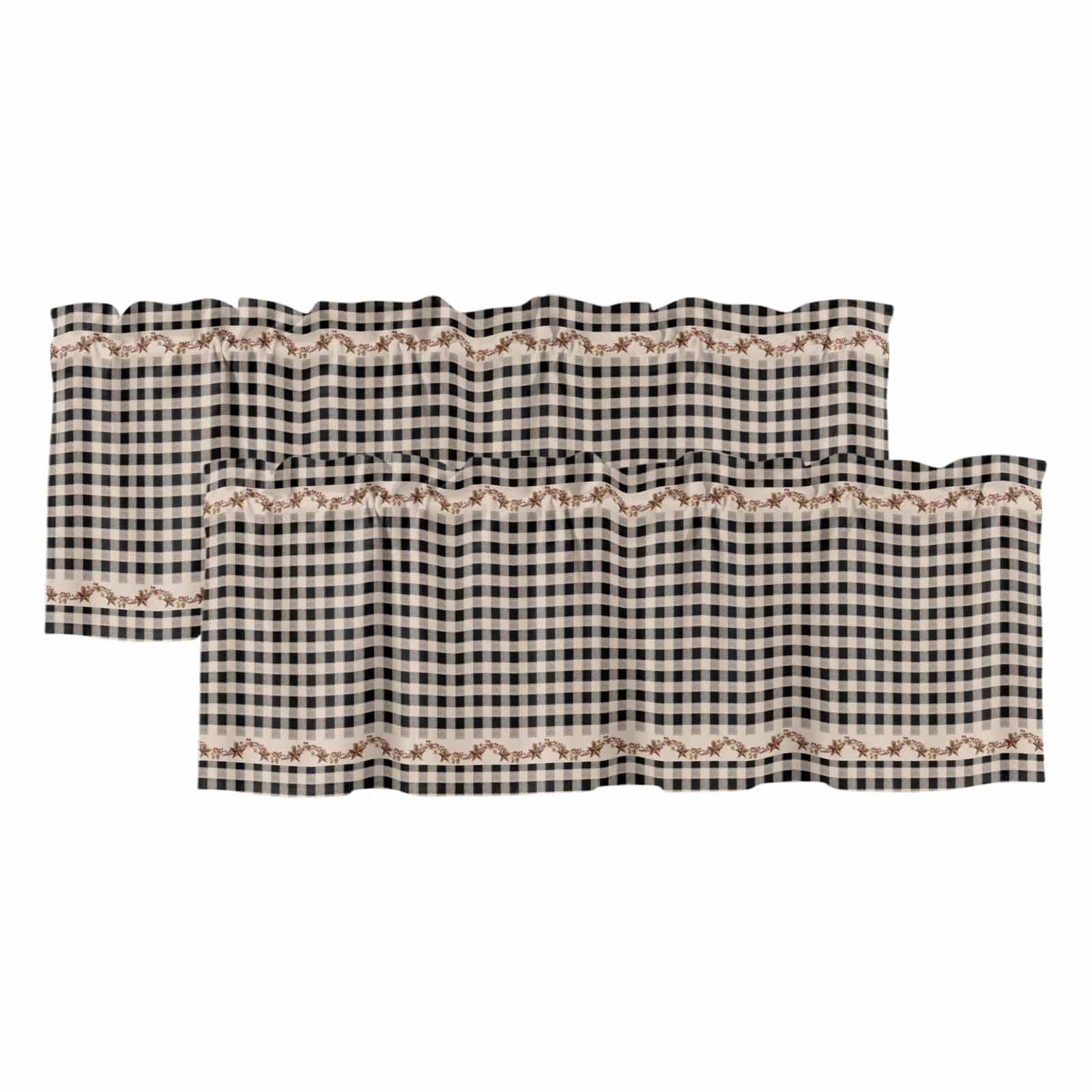 2 Pack Western Texas Star Retro Valances for Windows Bedroom Living ...