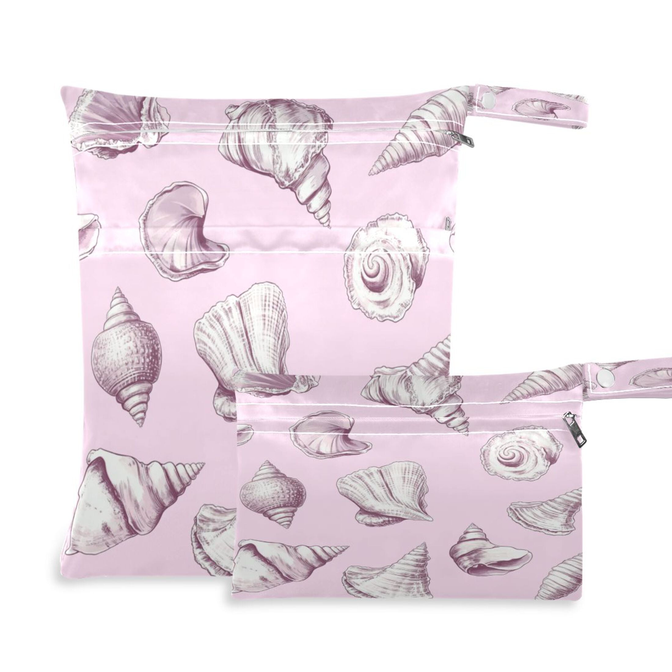 2 Pack Wet Dry Bags Waterproof Reusable Wet Bag with Handle for Travel ...