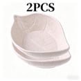 2‑Pack Wheat Straw Leaf‑Shaped Small Plates, Japanese‑Style Condiment ...