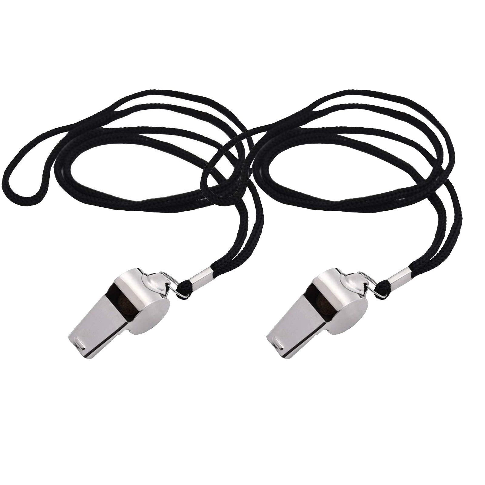 2 Pack Whistle Stainless Steel Extra Loud Referee Whistle For School ...