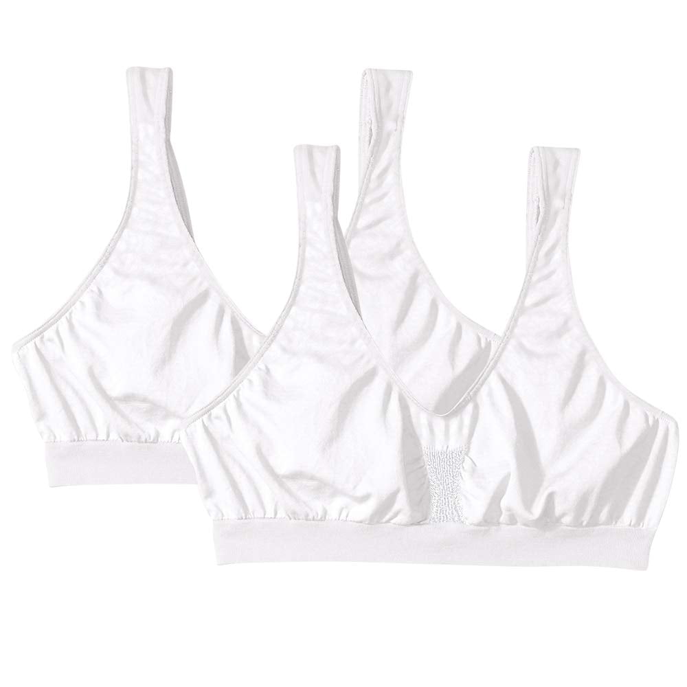 2 Pack White Bali Bra Wire Free Style 3484 - Walmart.com